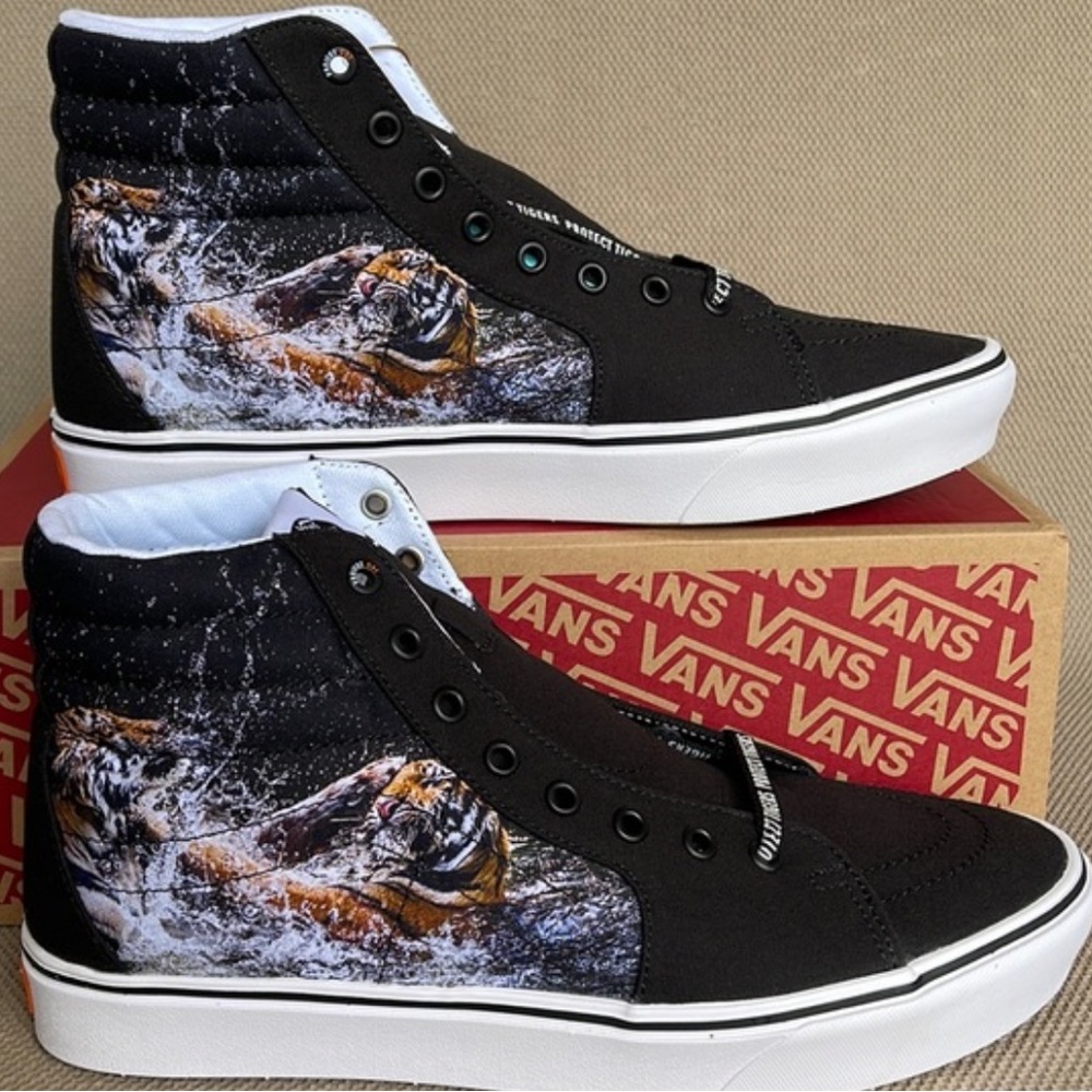 Vans Project Cat Discovery Channel Tiger Sk8 Hi Sneak… - Gem